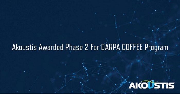 Akoustis Technologies Secures Phase 2 Award for DARPA COFFEE Program